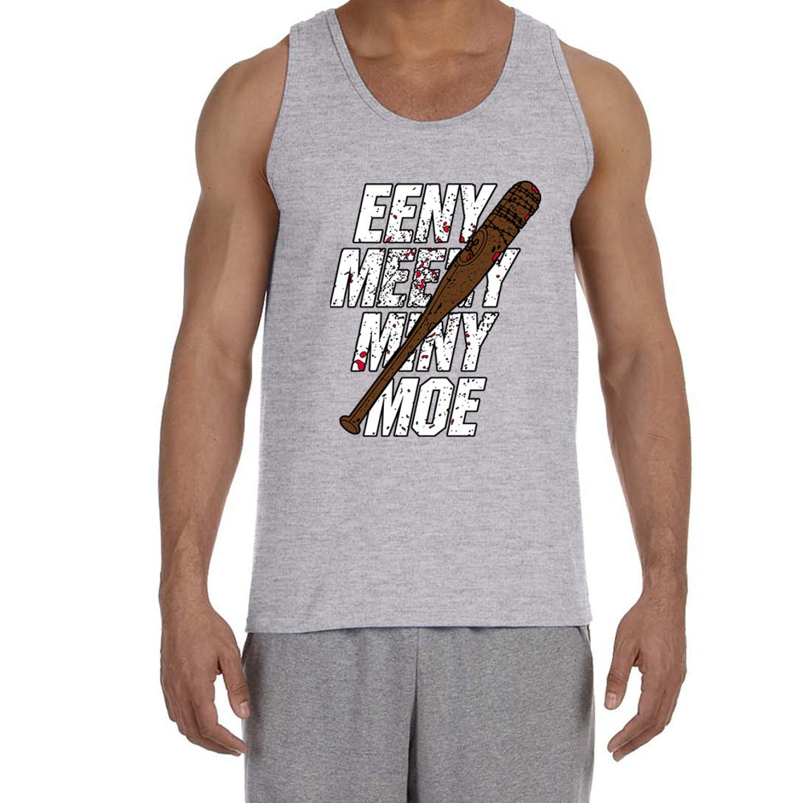 Negan EENY MEENY MINY Moe Bat Men's Tank Top | Etsy