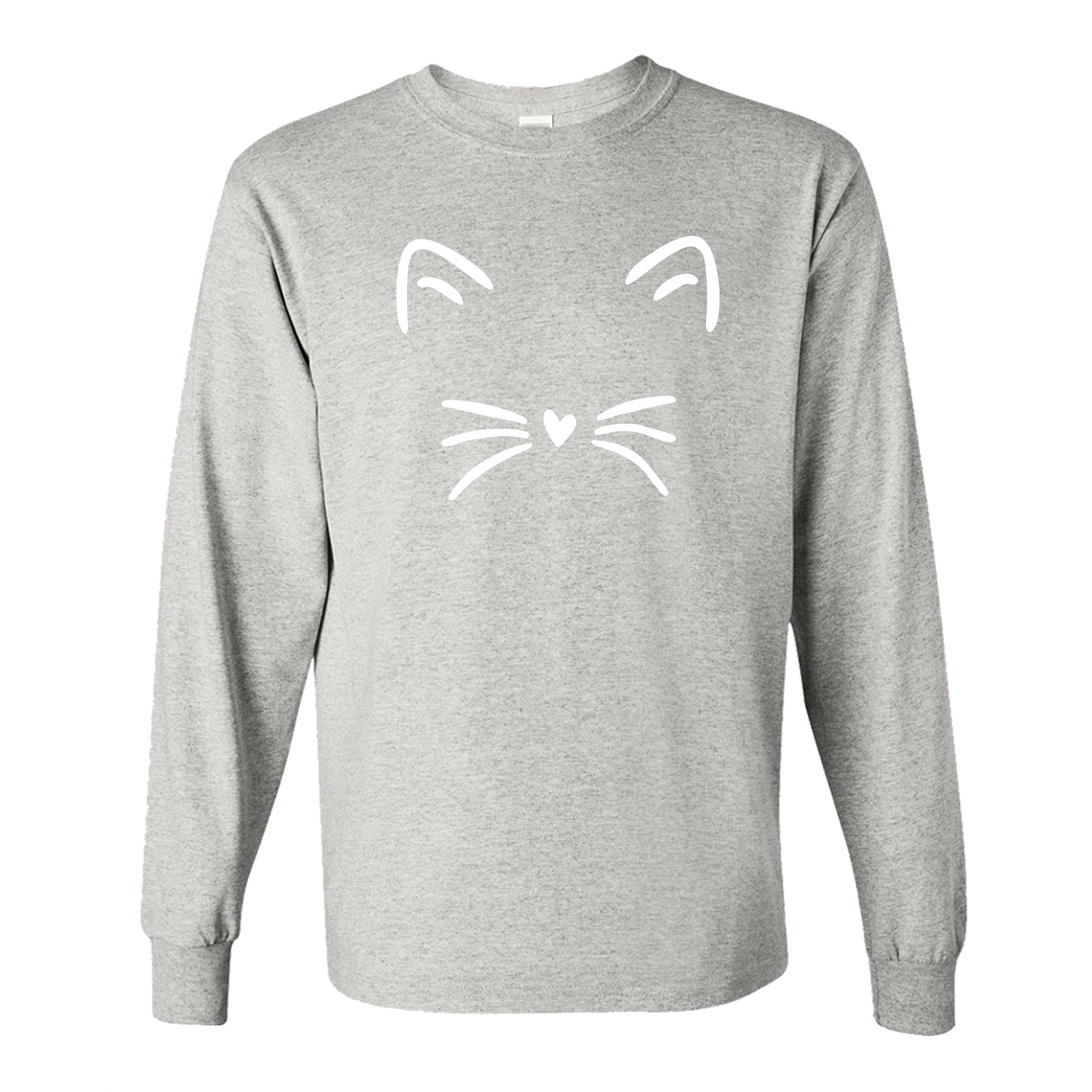 Cute Cat Men's Long Sleeve T-shirt | Etsy