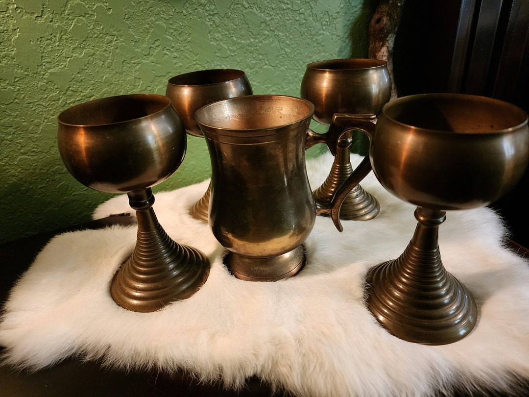 Blot / Mead Goblet & Pitcher Set Altar/ritual/seidr - Etsy