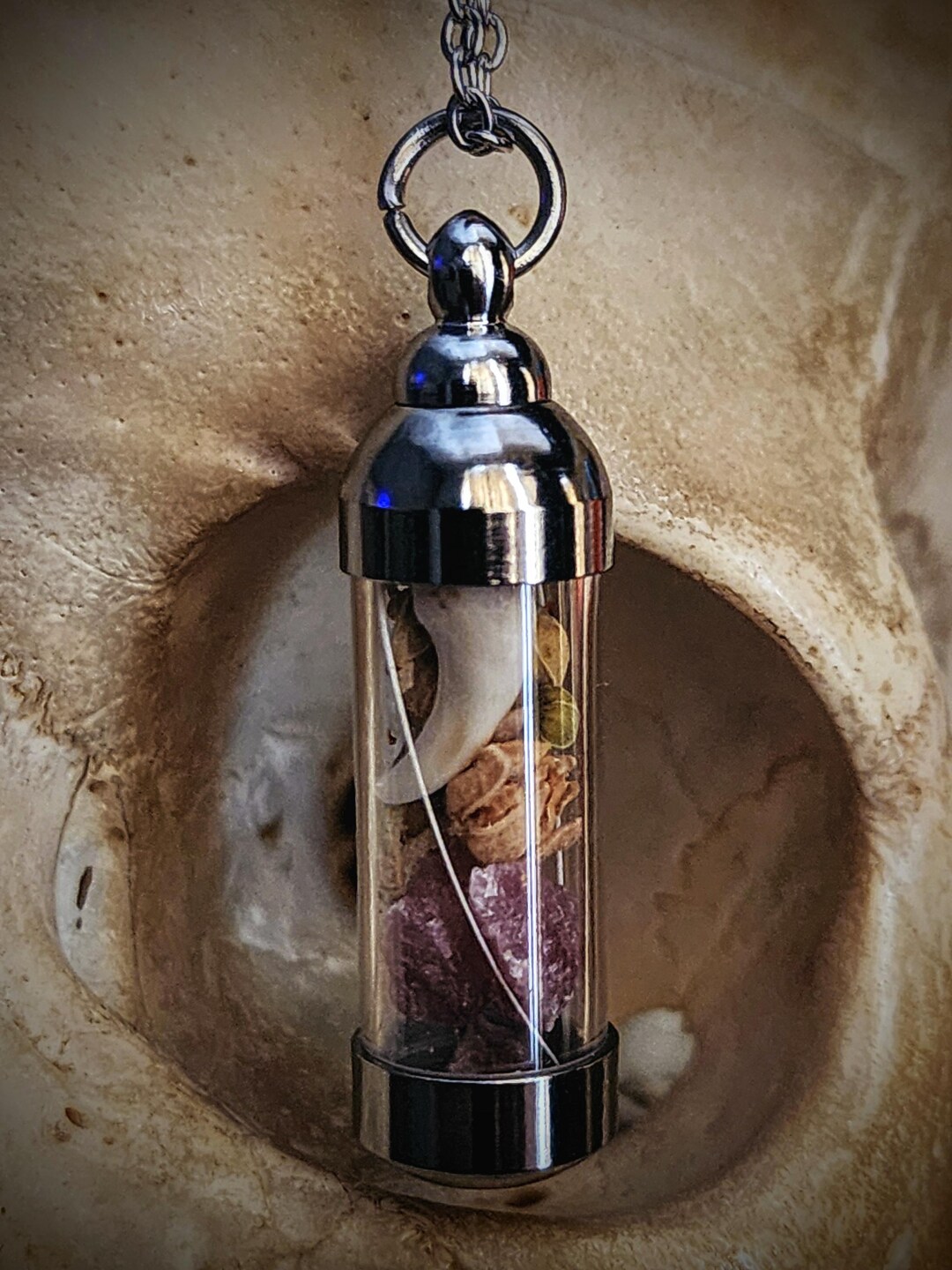 FREYA - Power Vial Necklace - Seidr/volva/vitki/wyrd - Etsy