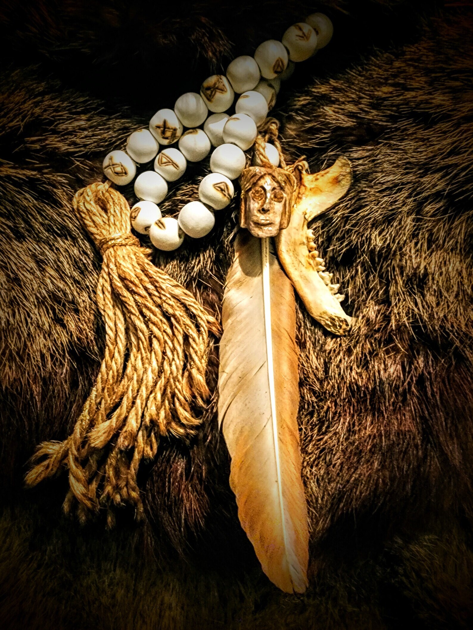 Runic Ritual Journey Mala - Custom - Seidr/volva/vitki/wyrd - Etsy