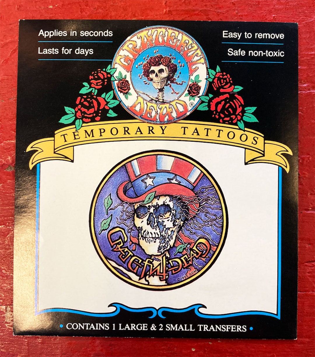 Grateful Dead 'psycle Sam' Temporary Tattoo Psychedelic Body Art new ...