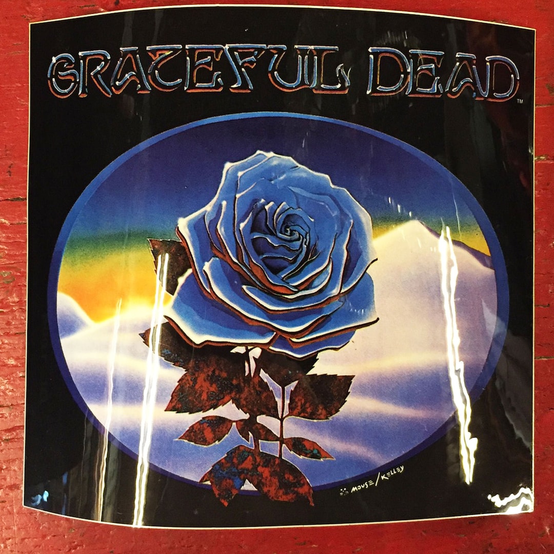 Grateful Dead BLUE ROSE Winterland 1978 Vintage Sticker new - Etsy