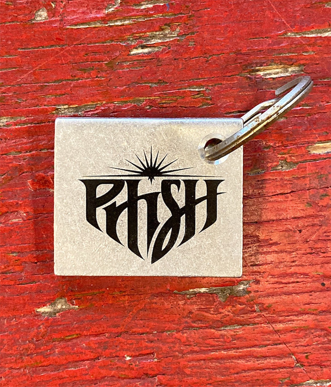 PHISH - 'sunrise Phish Logo' Vintage Pewter Key Ring (new Old Stock) - Etsy