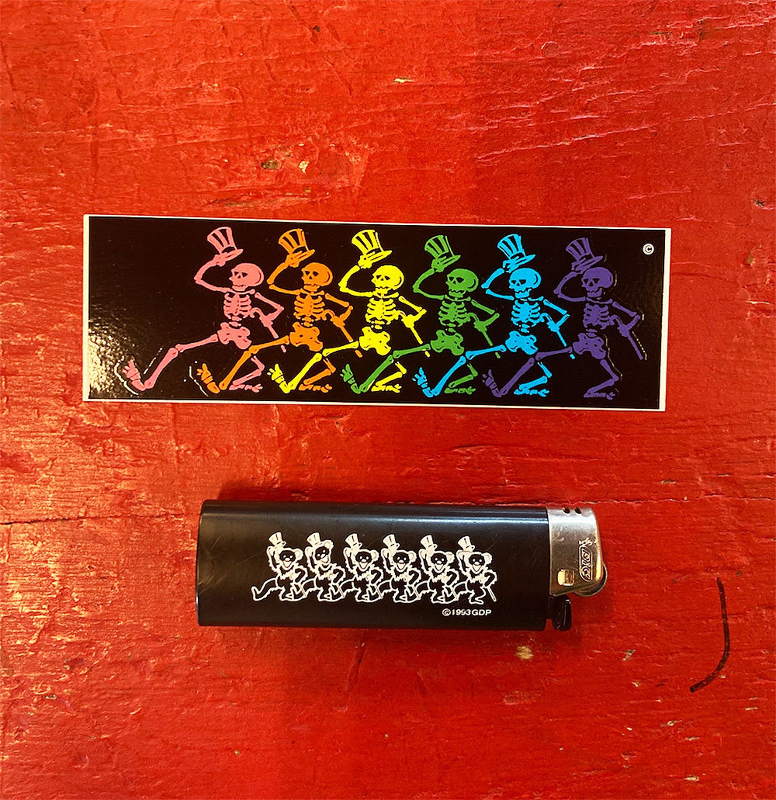 Grateful Dead - 'rainbow Dancers' Bumper Sticker (small or Large) - Etsy