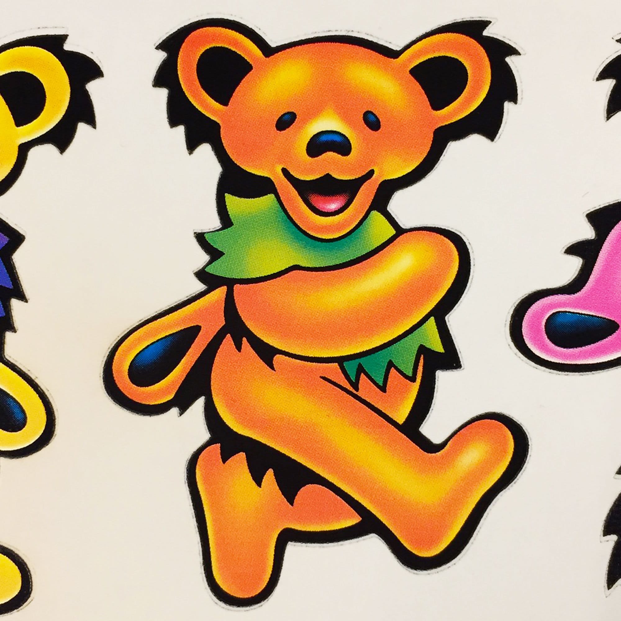 Grateful Dead - 'PEEL Your BEARS' Vintage Die-cut Sticker (set of 5 ...