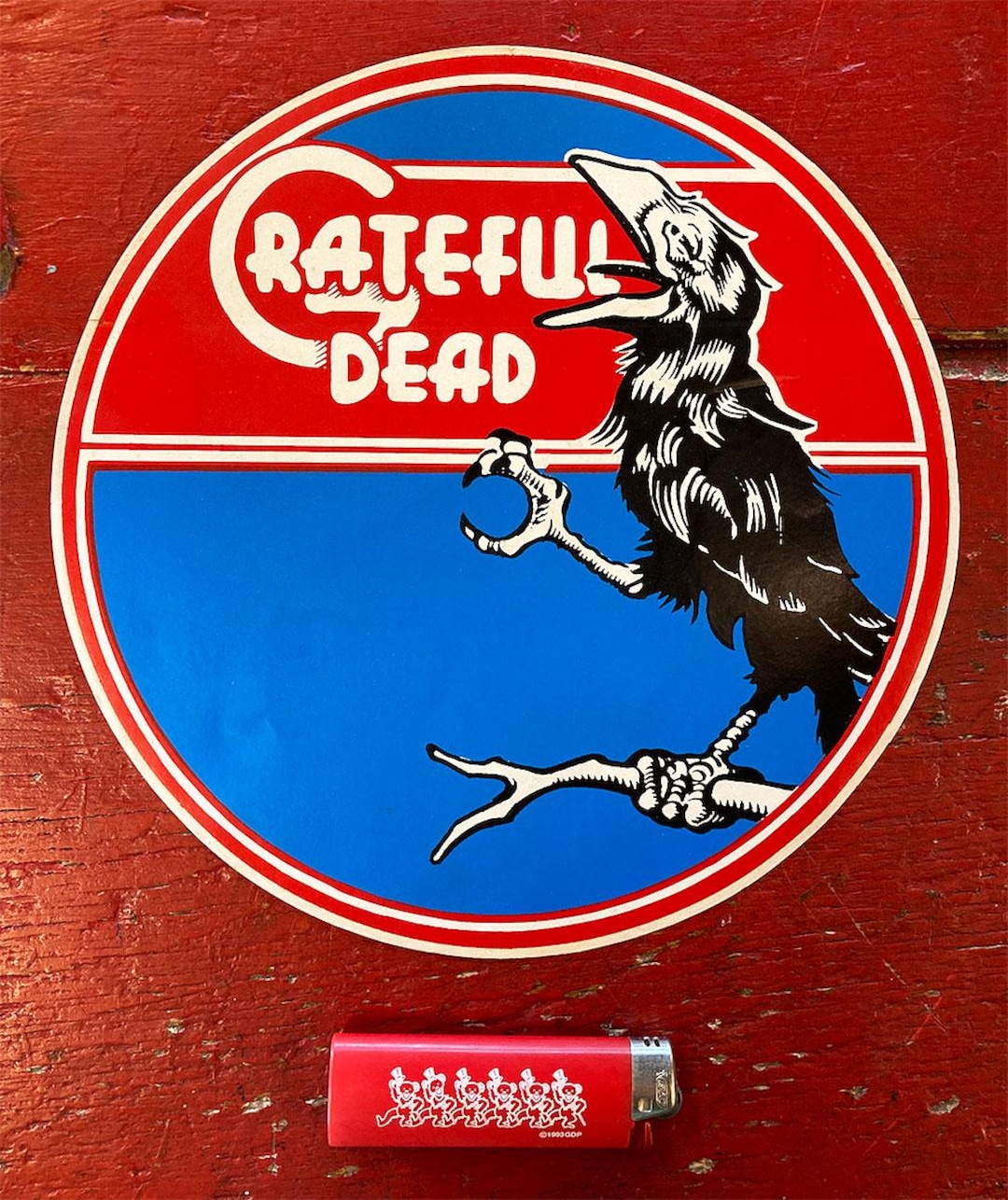 Grateful Dead - Laughing Crow (wake of the Flood) 80's Vintage Sticker ...