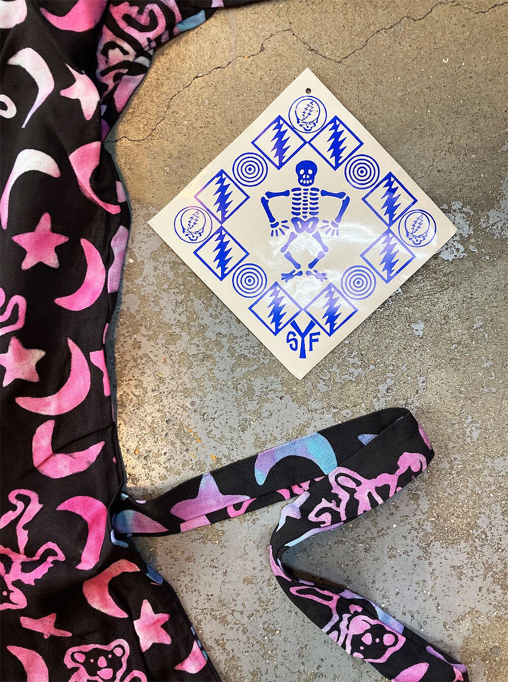 Grateful Dead 'moon Star Bears' Vintage Batik Rayon Dress hand Batik ...