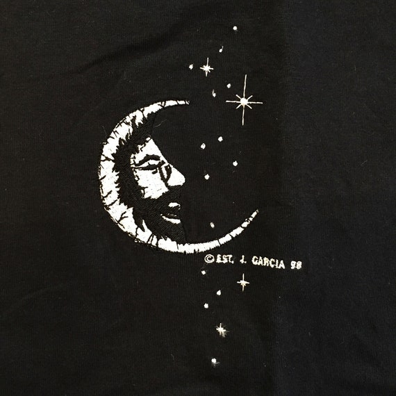 Jerry Garcia - Embroidered 'Jerry Moon' Vintage 1998 … - Gem