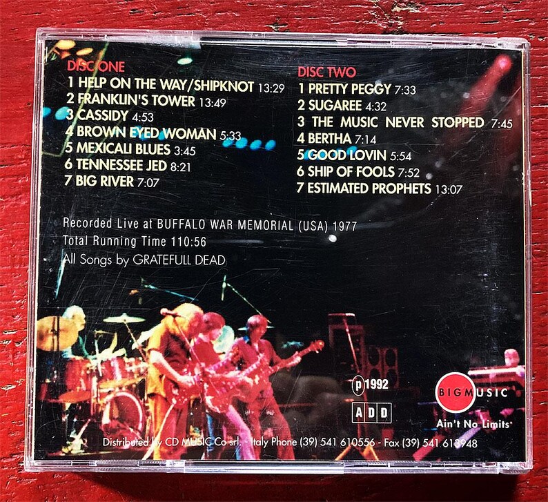 Grateful Dead - 'out of Your Skull' 1977 (2CD) (vintage Used CD) - Etsy