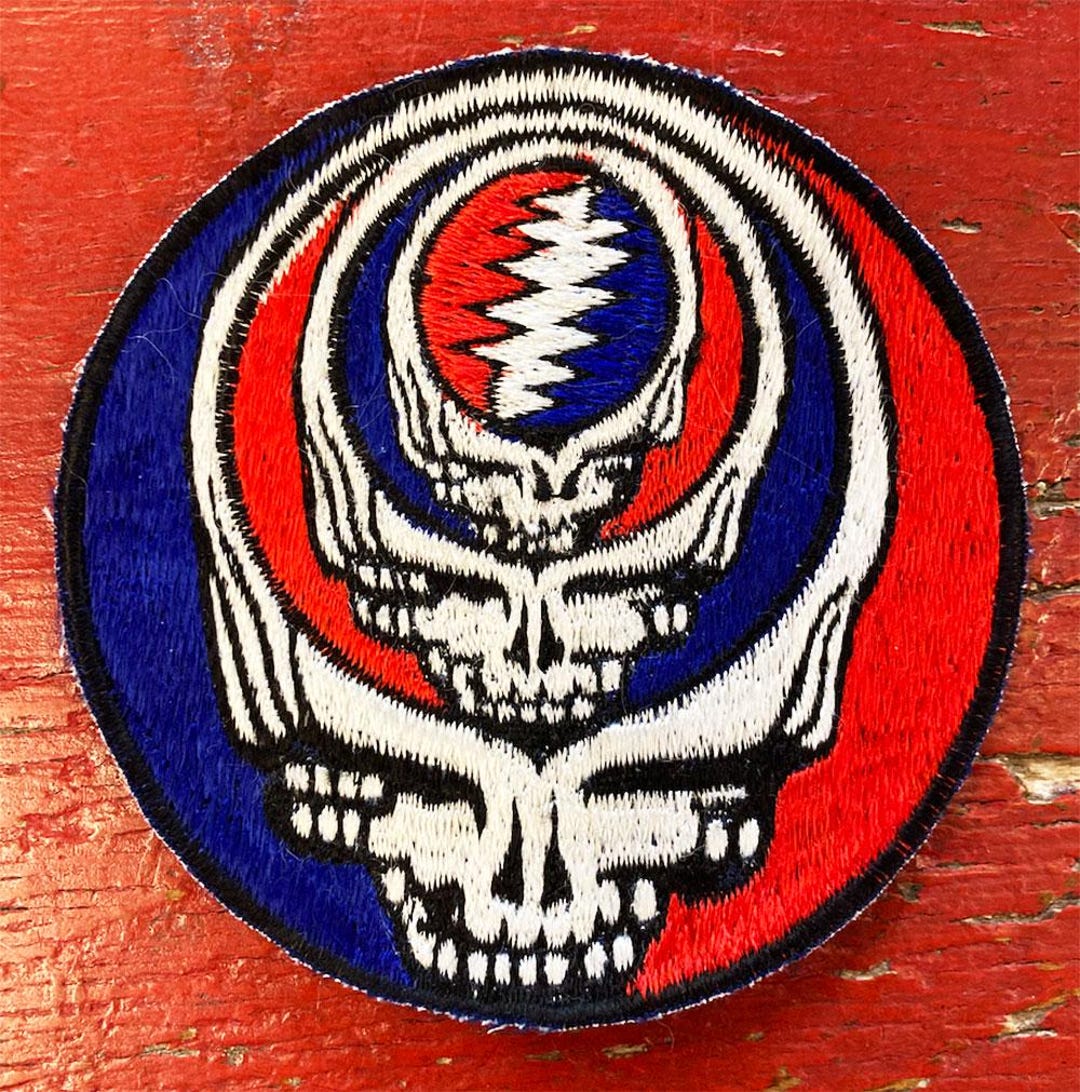 Grateful Dead - 'triple Steal Your Face' Vintage Patch (hand Made in ...