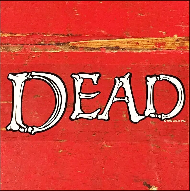 Grateful Dead - 'GD Bones Logo Sign' Vintage Window Sticker (new Old ...