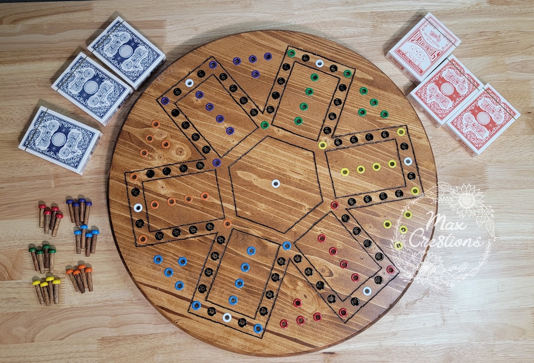 Fast Track Game Board W/ Pegs and Cards - Etsy UK