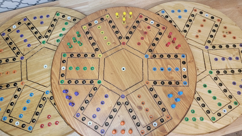 Fast Track Game Board W/ Pegs and Cards - Etsy