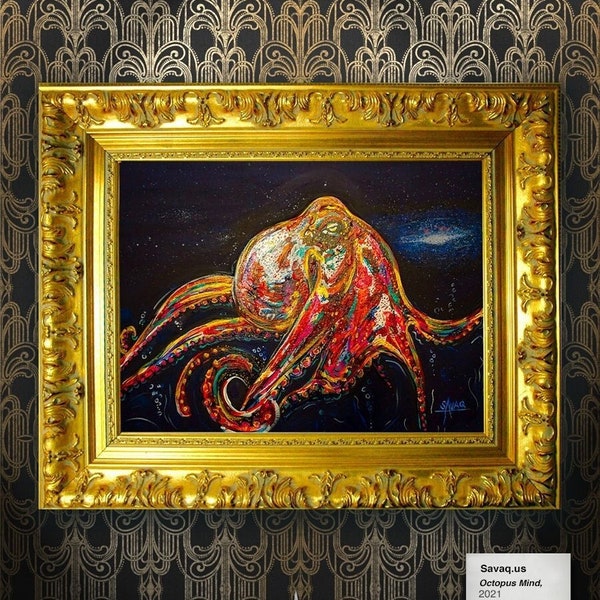 Octopus Painting - Etsy