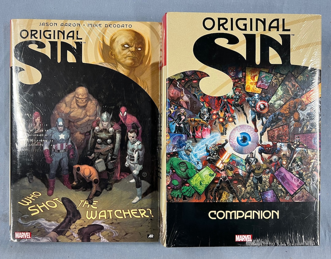 Marvel Comics ORIGINAL SIN Volume #1 and #2 Hard Cover New! (2014 / ...