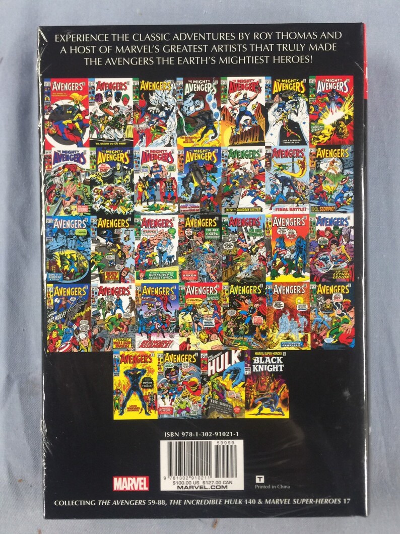 Marvel Comics THE AVENGERS Omnibus Volume #3 Direct Market Edition Hard ...