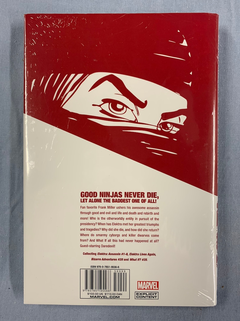Marvel Comics ELEKTRA by Frank Miller OMNIBUS Hard Cover New Edition ...