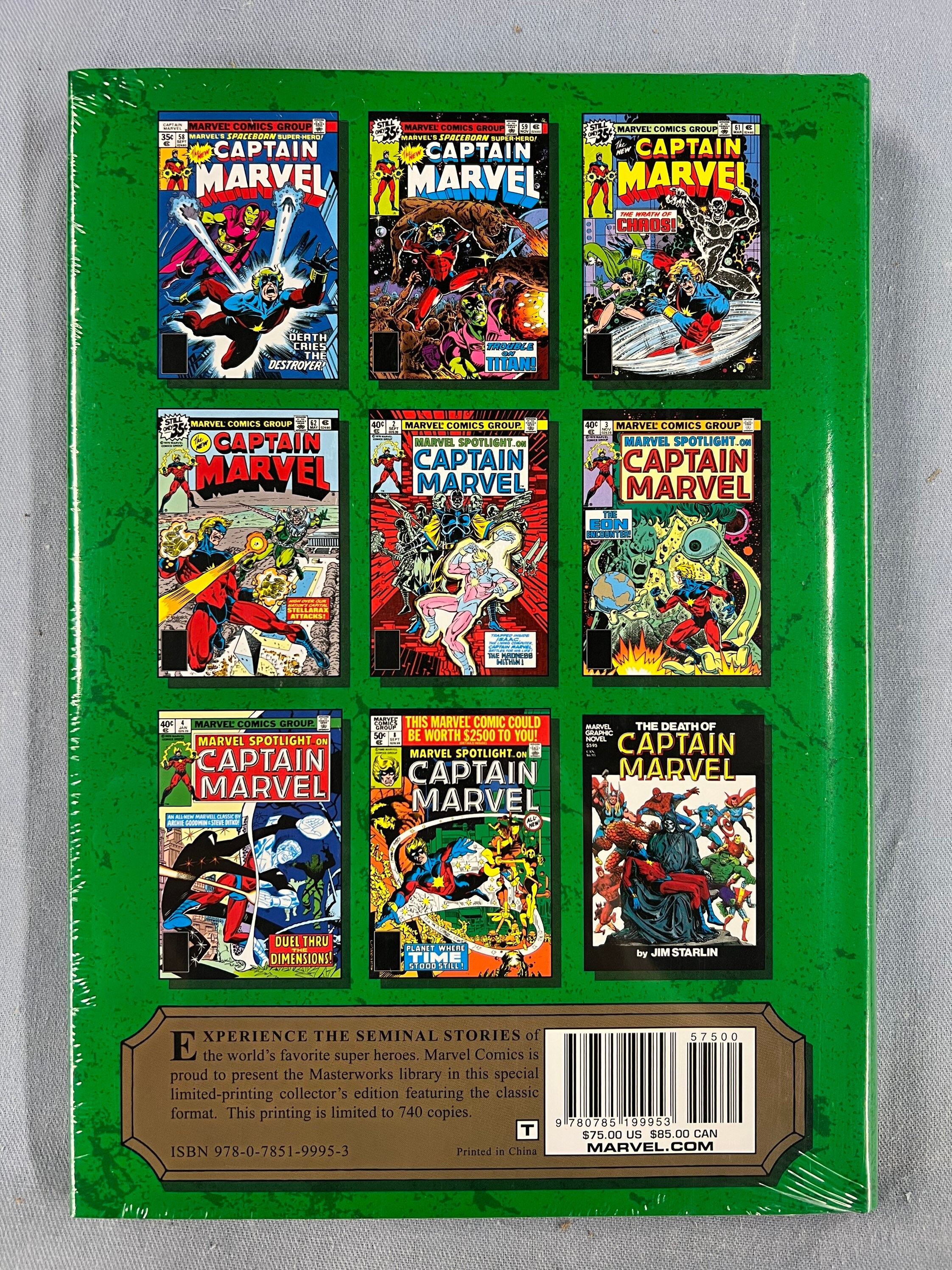 Marvel Masterworks 232 Captain Marvel Volume 6 Direct Market Edition ...