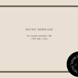 Grid Paper Printable 7 Styles Instant Download PDF - Etsy