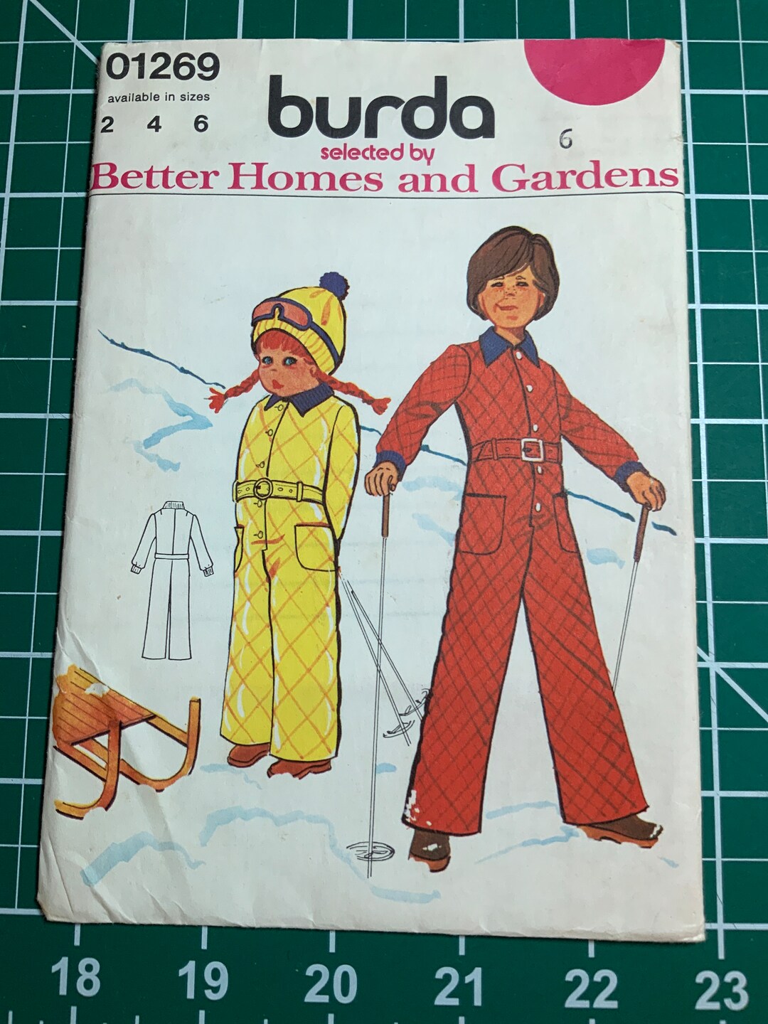 1970s Burda 01269 for Sizes 2-4-6 Children Snowsuit - Etsy