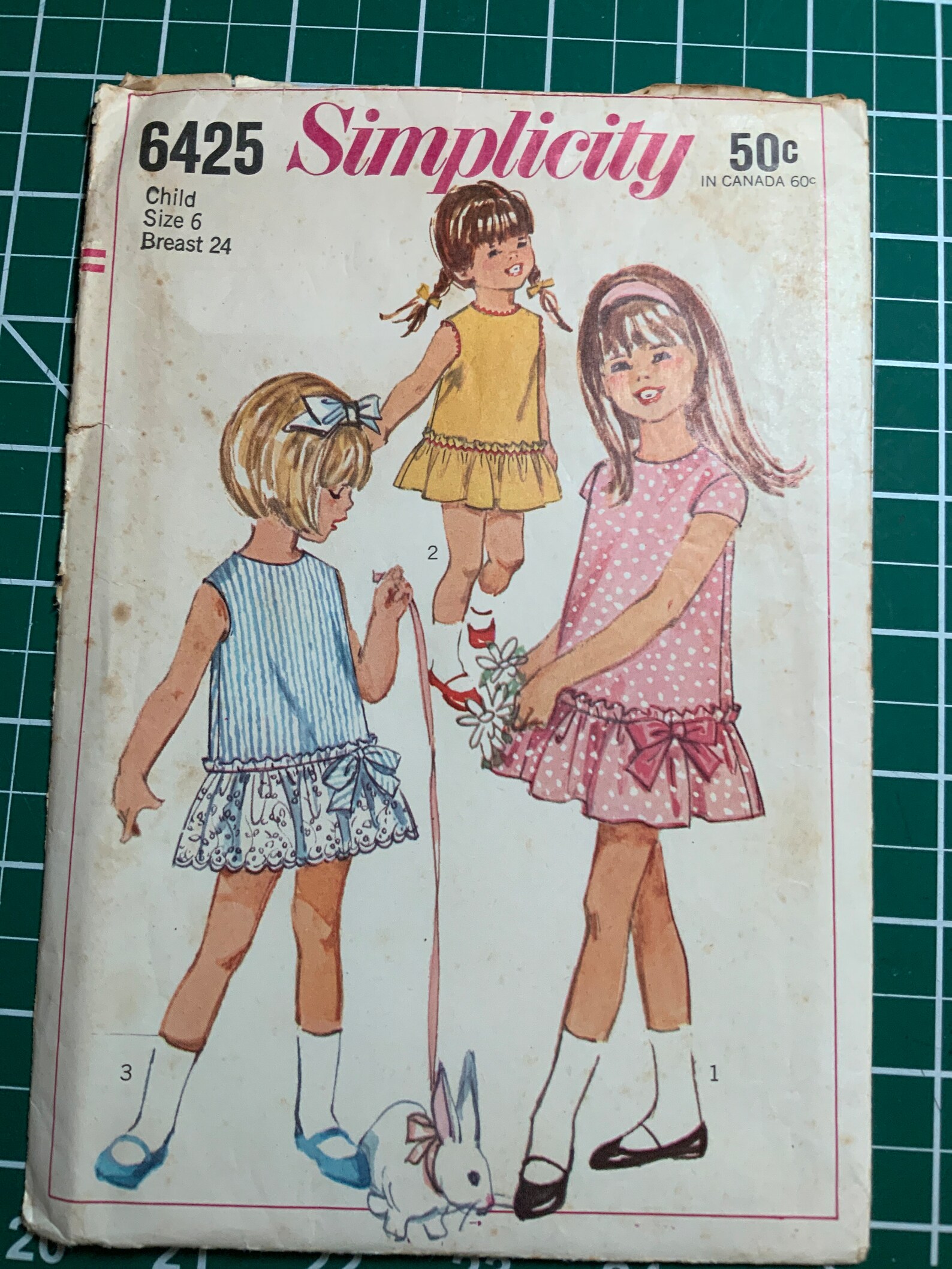 1960s Simplicity 6425 in Size 6 for a Childs One Piece Dress - Etsy