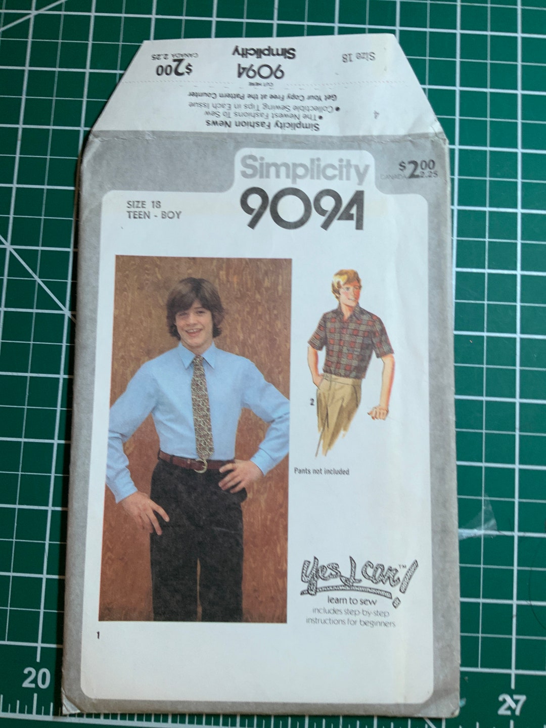 1970’s Simplicity 9094 for a Teen Boy Size 18 Shirt - Etsy