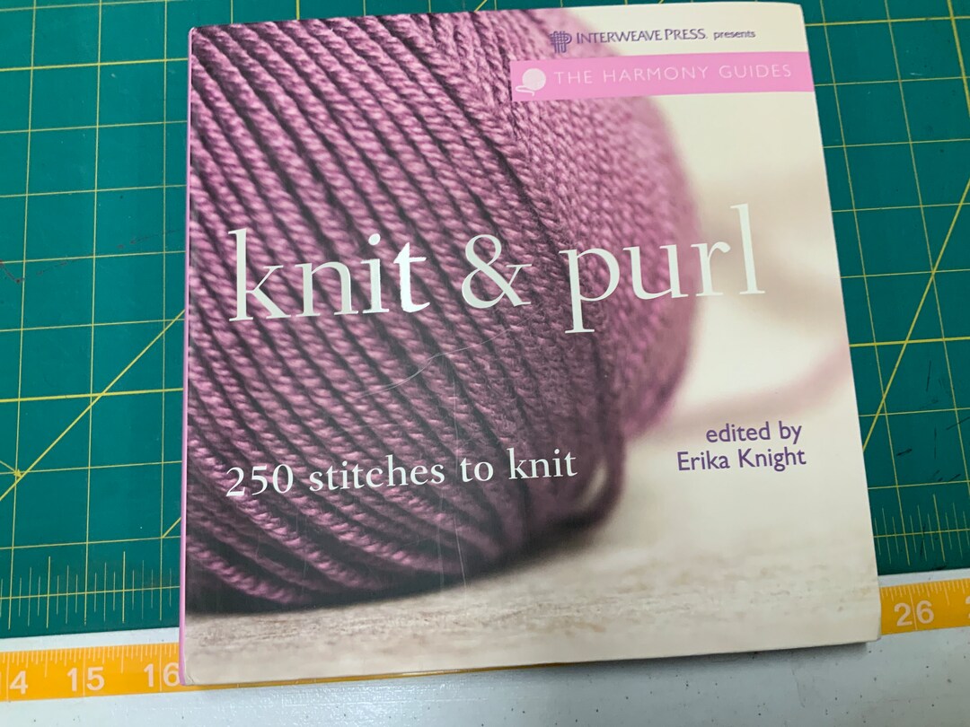 Knit and Purl 250 Stitches to Knit Book by Erika Knight - Etsy