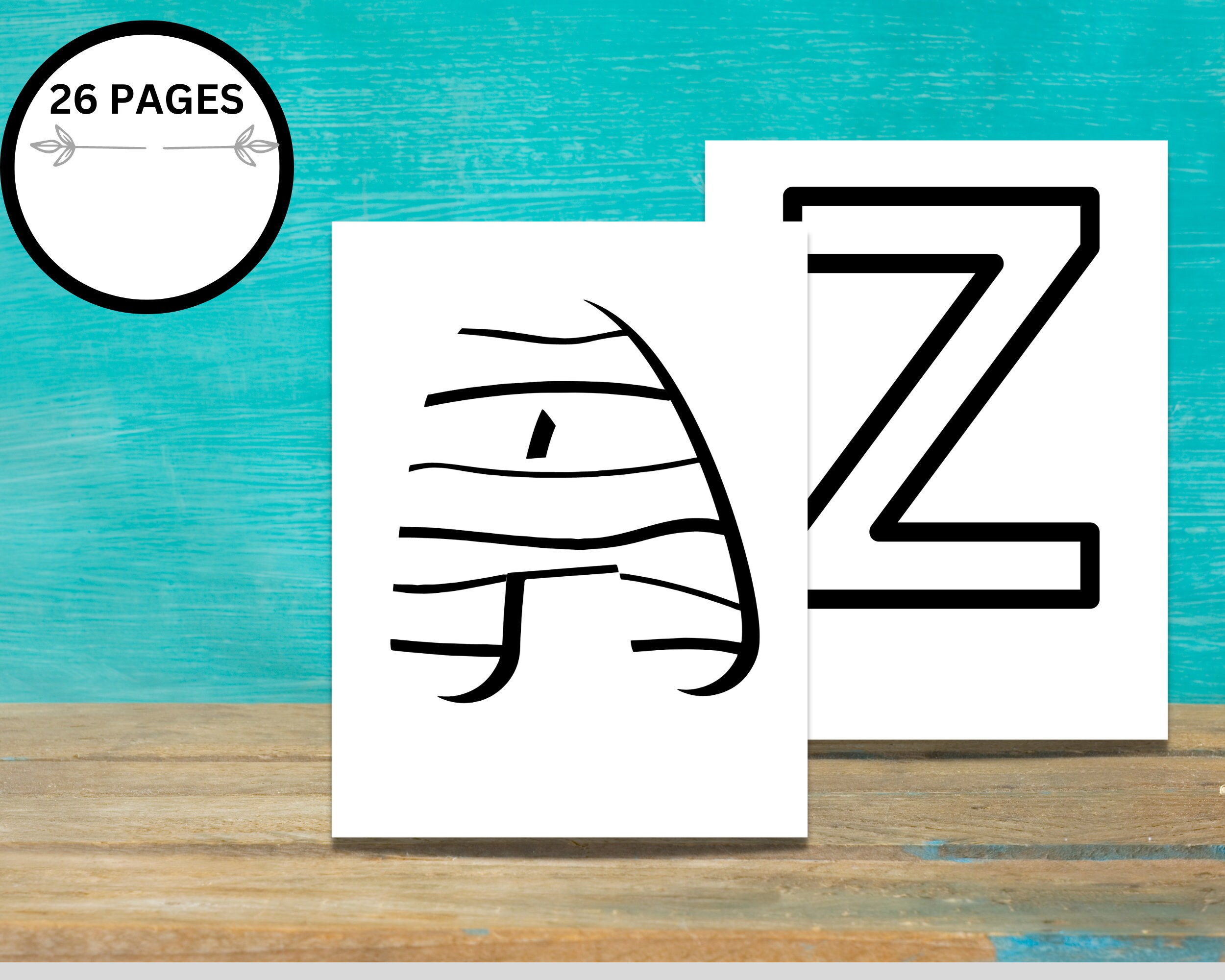 26 Alphabet Coloring Pages, Fun Activities, Instant Download ...