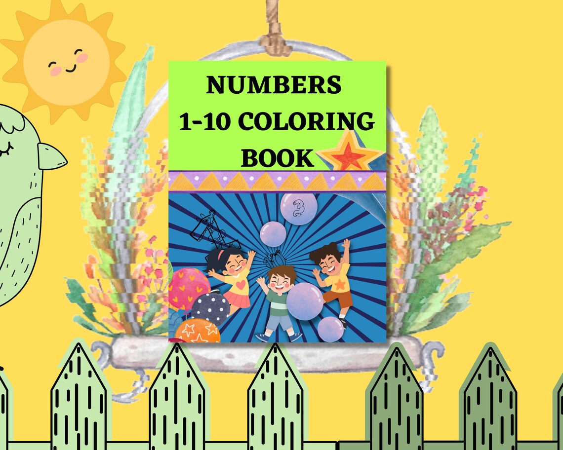 Numbers Coloring Pageskids Coloring Printable Pages 1-10number Activity ...