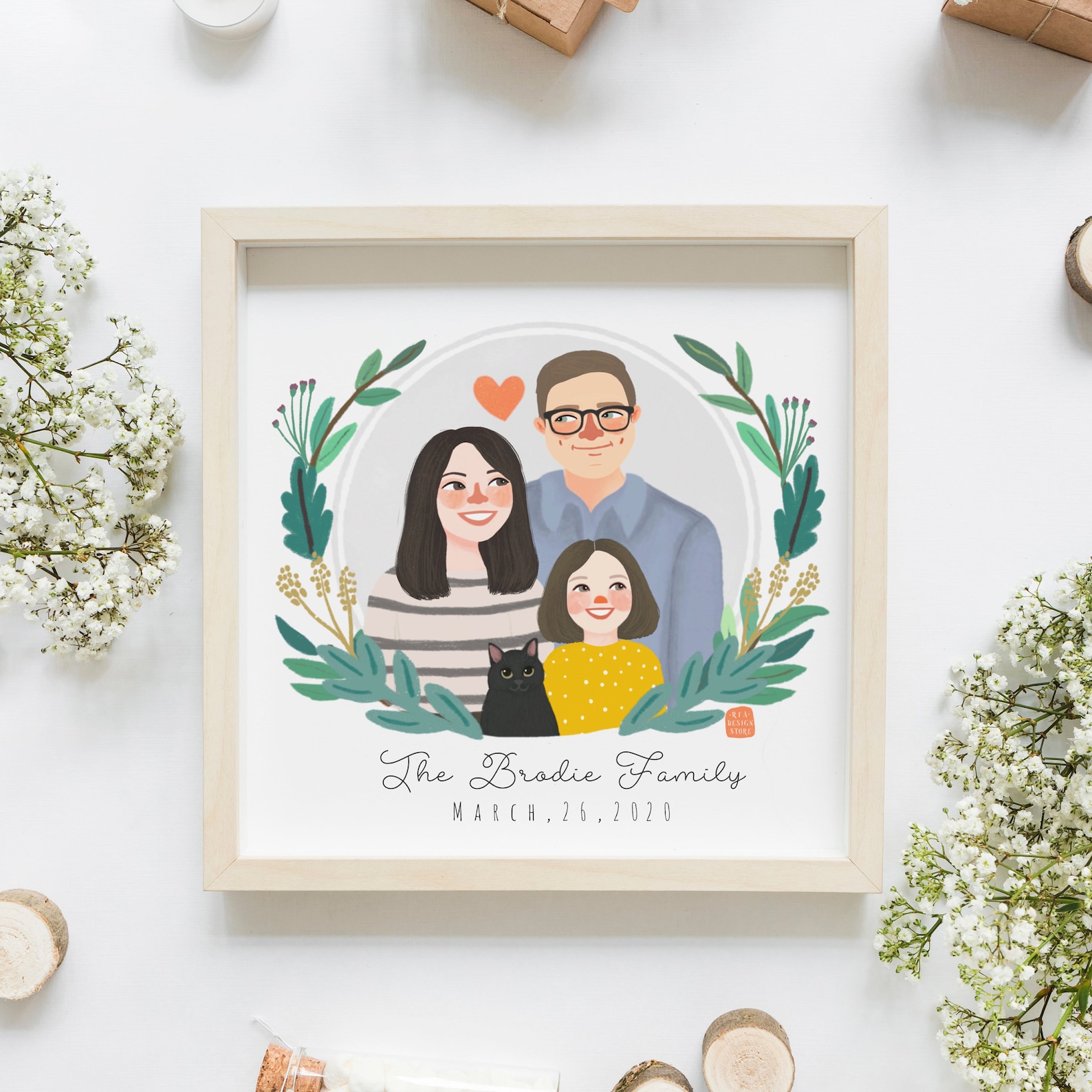 Custom Portrait Wedding Gift Couple Portrait Portrait | Etsy