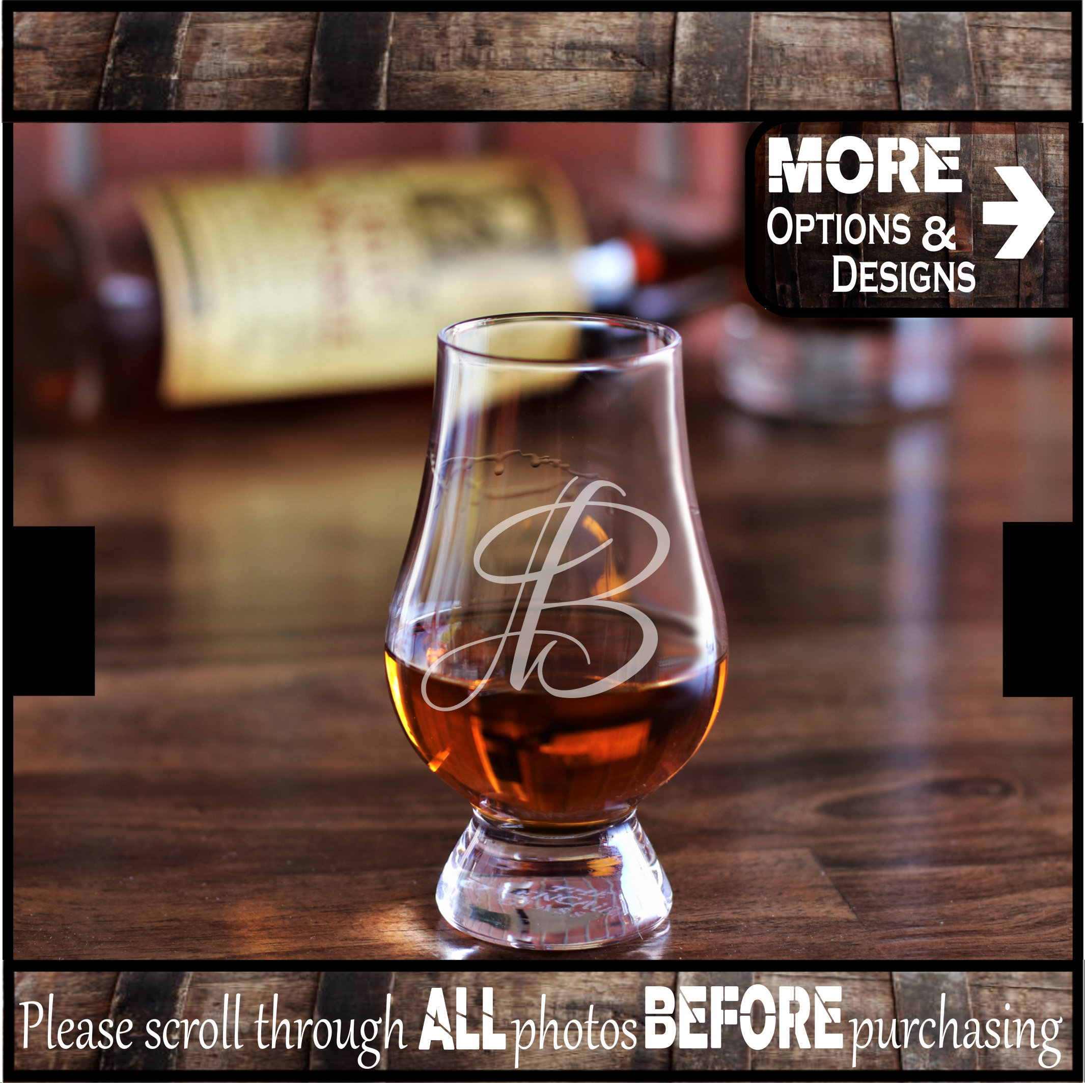 Monogram Glencairn Glass / Monogram Glasses / Glencairn - Etsy