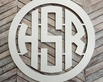 Monogram wall decor | Etsy