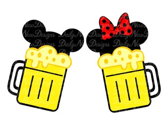Mickey beer svg | Etsy
