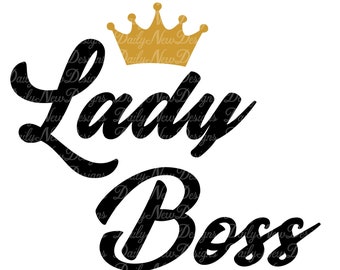Boss Lady Crown Svg - Etsy