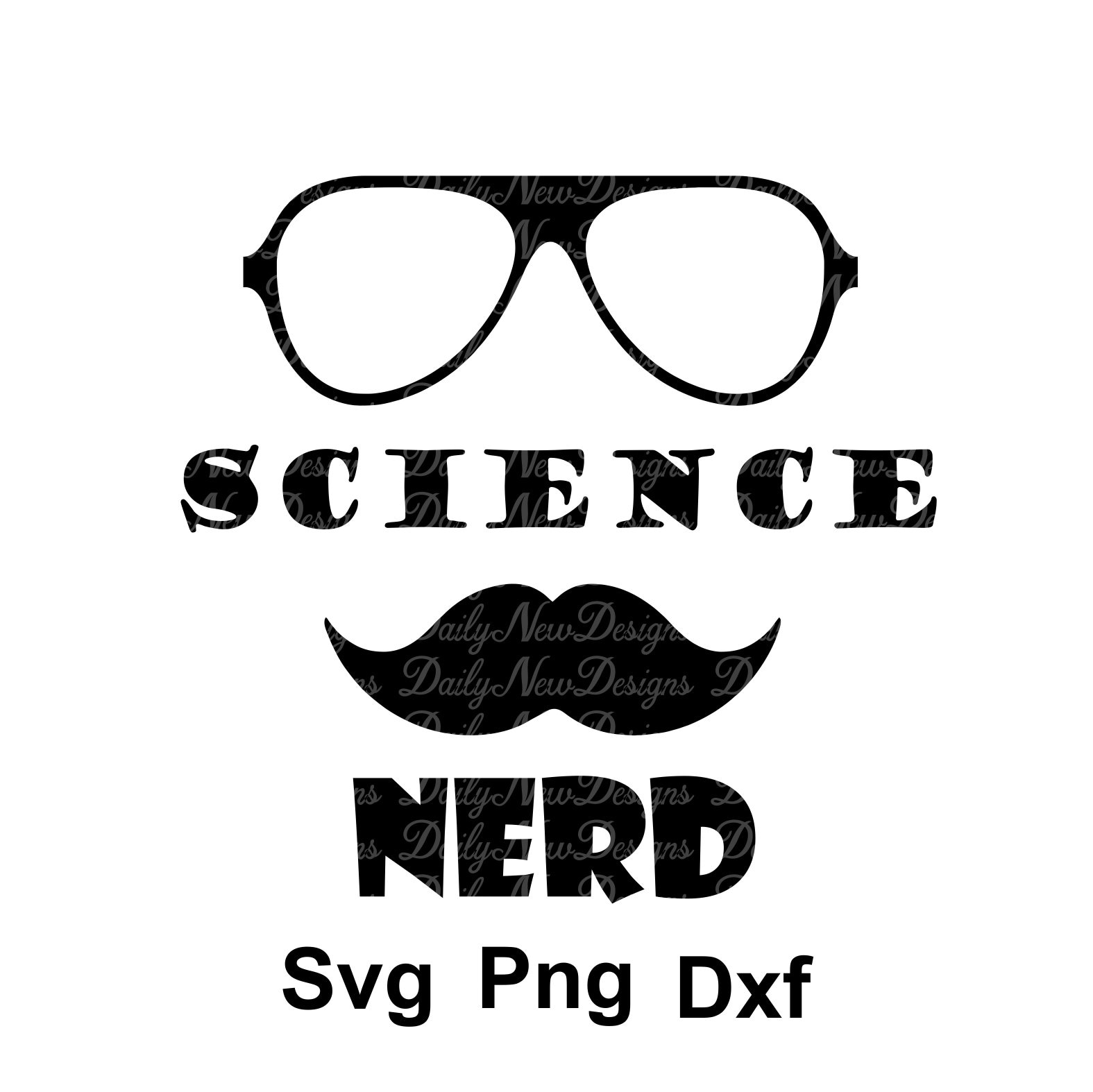Science Nerd Svg / Hipster Svg / Mustache / Glasses / Gift for | Etsy
