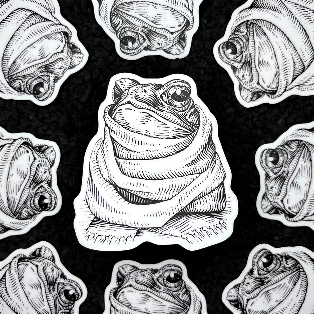Cozy Toad Vinyl Sticker (2.78" X 3") - Etsy