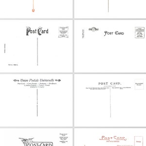 74 VINTAGE POSTCARDS - Blank Templates Post Card ORNAMENTAL Art Nouveau ...