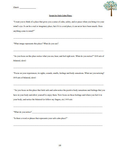 EMDR Therapy Worksheets Bundle - Etsy