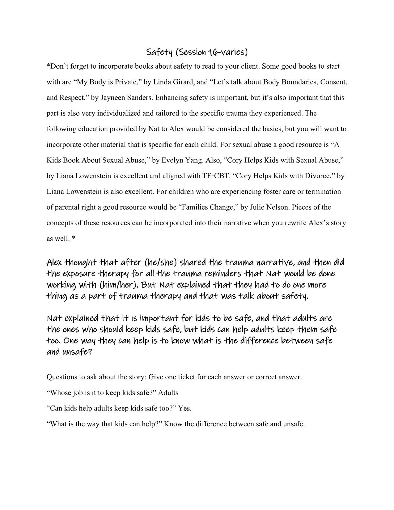 Complete TF-CBT Social Story Bundle ALL Included - Etsy