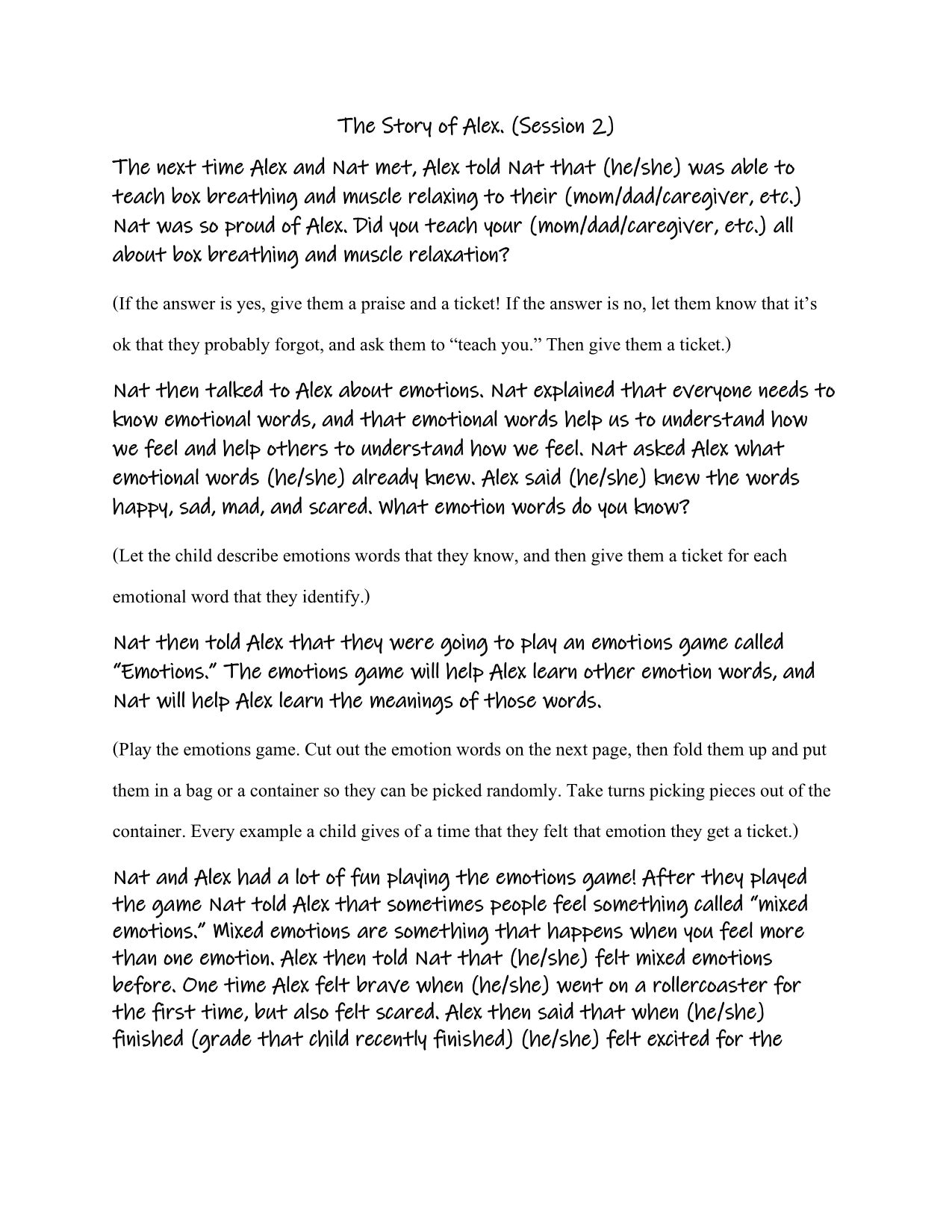 Complete TF-CBT Social Story Bundle ALL Included - Etsy