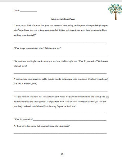 EMDR Therapy Worksheets Bundle - Etsy