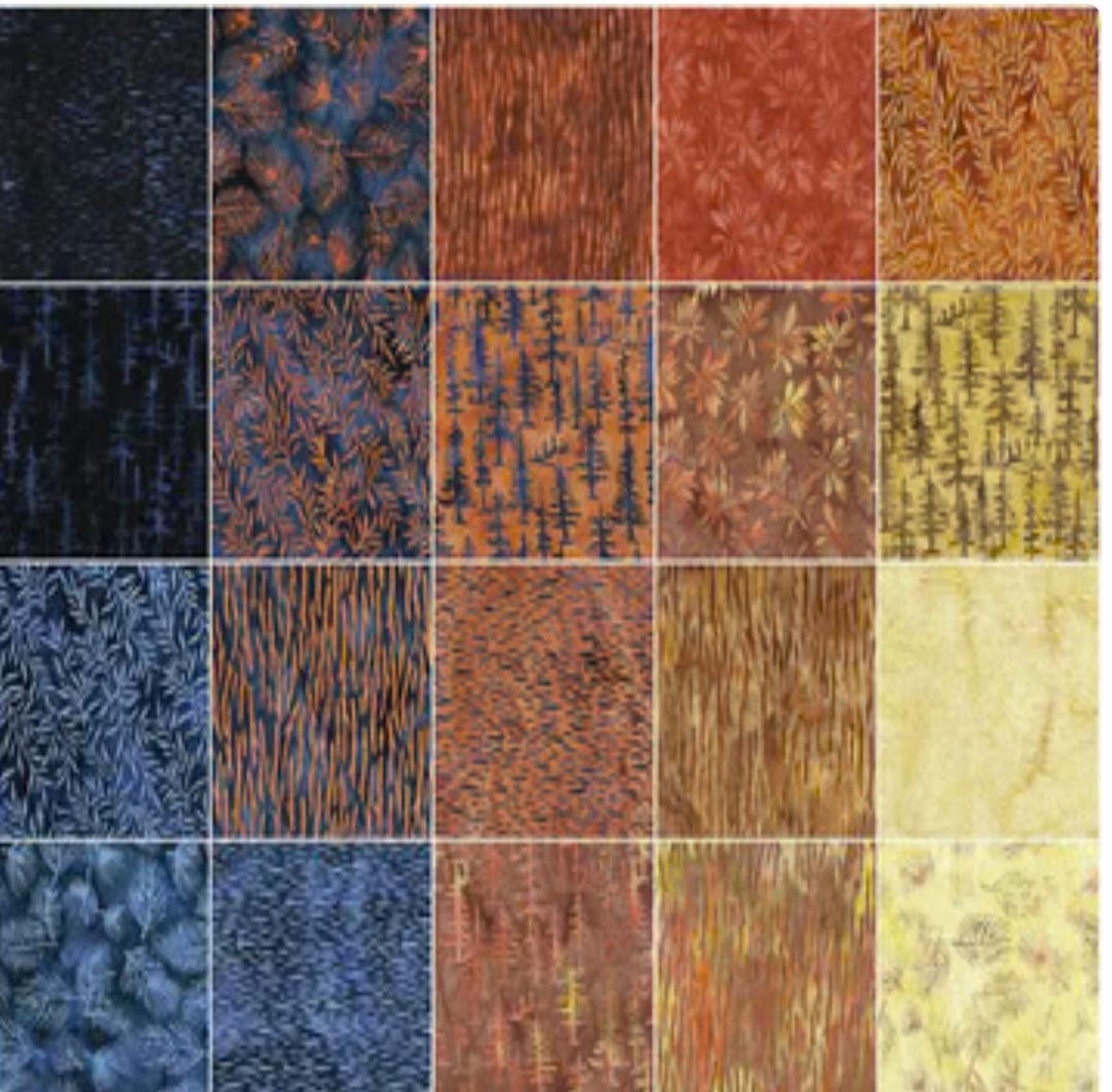 Made to Order Custom Autumn Fall Batik Rag Quilt Throw Trees in Red ...