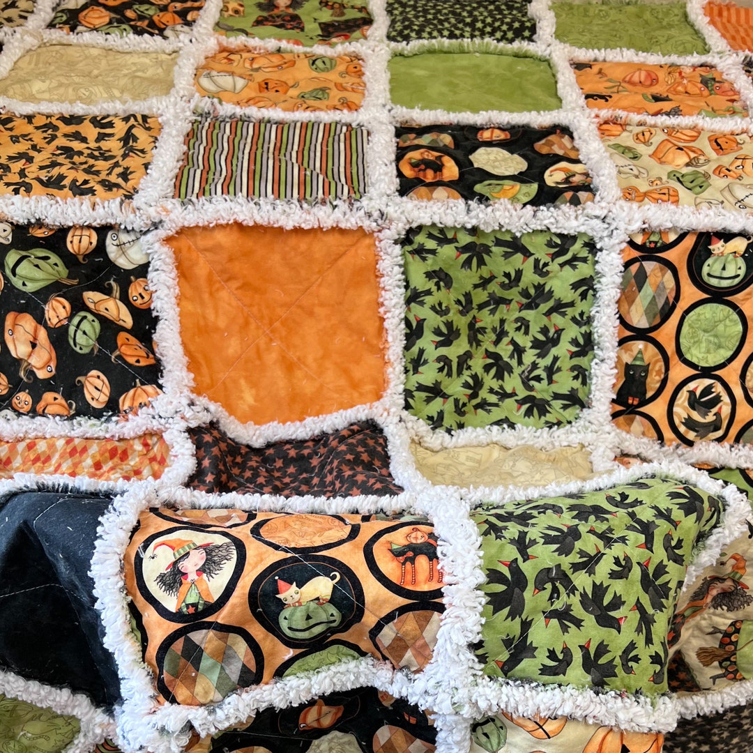 Halloween Whimsy-not Too Scary-sweet Witches, Ravens, Pumpkins and Cats ...