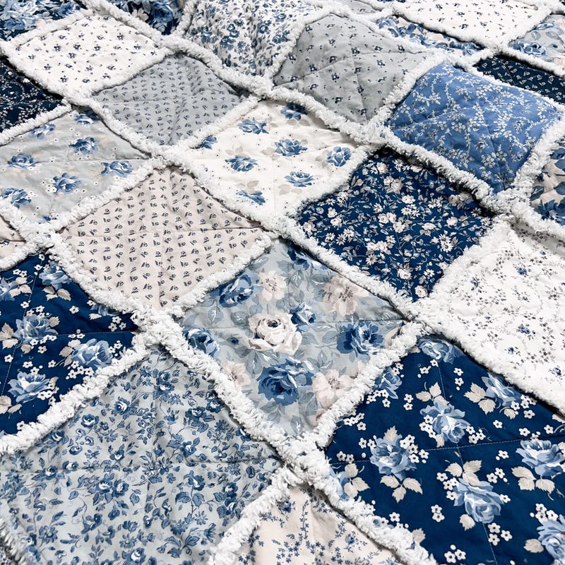 Queen Size Rag Quilt - Etsy