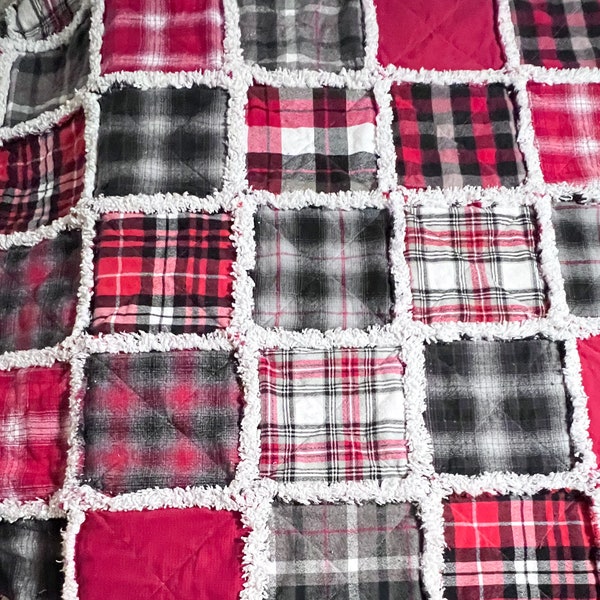 Flannel Rag Quilt - Etsy