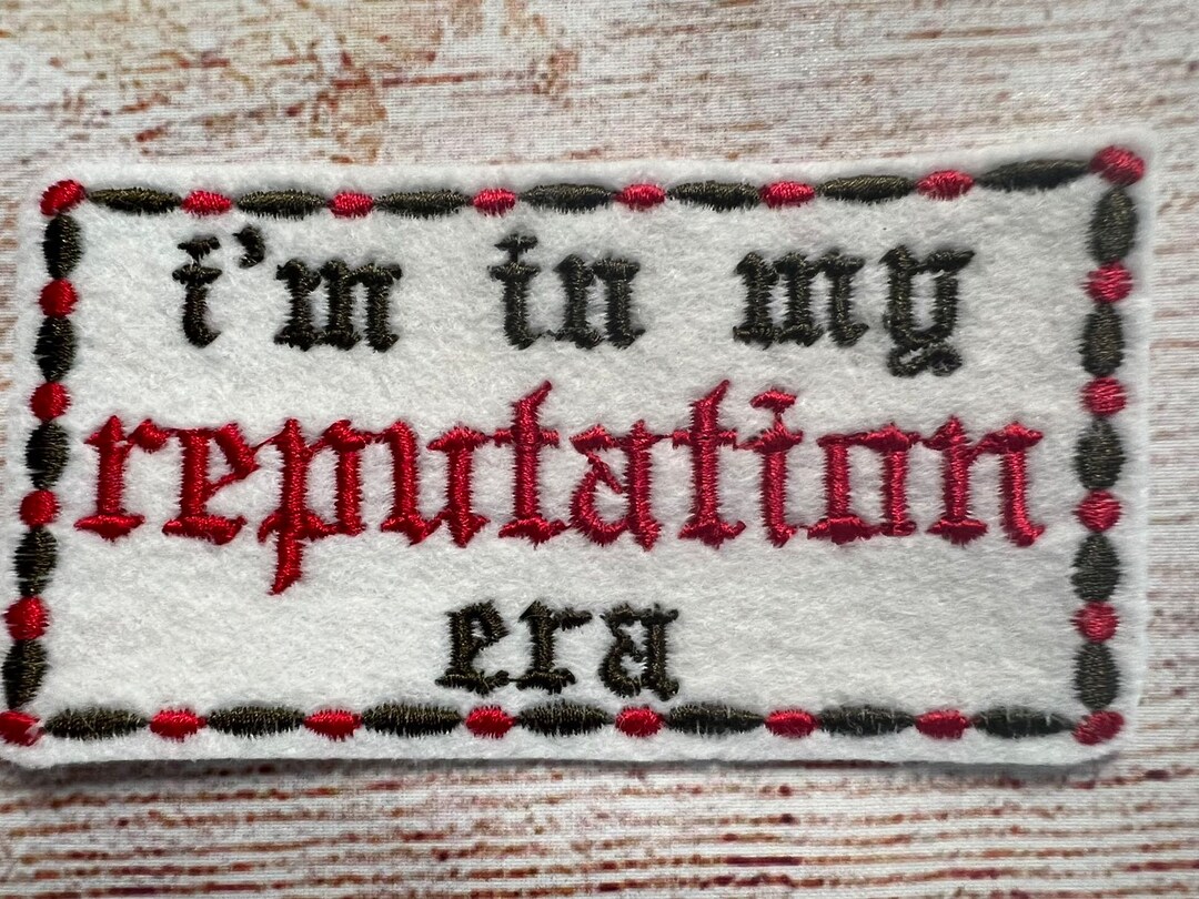Taylor Im in My Reputation Era Patch, the Era Tour Badge, Swiftie Patch ...