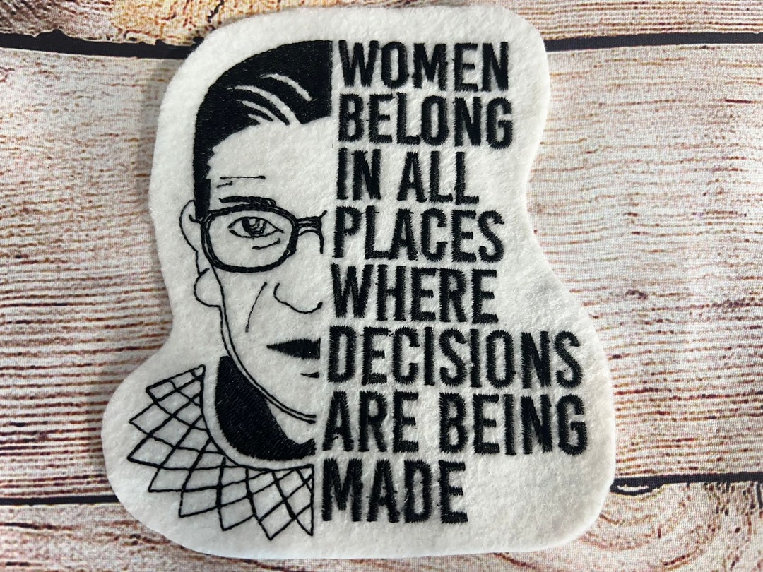 Ruth Bader Ginsburg Patch, RBG Patch, Fenimism Patch, Women’s Rights ...