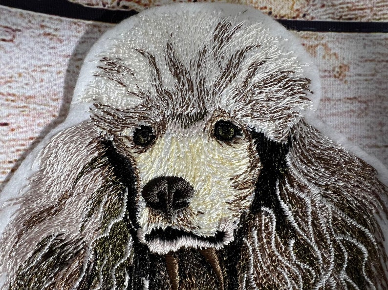Standard Poodle Patch Pet Patch Large Patch Embroidered - Etsy