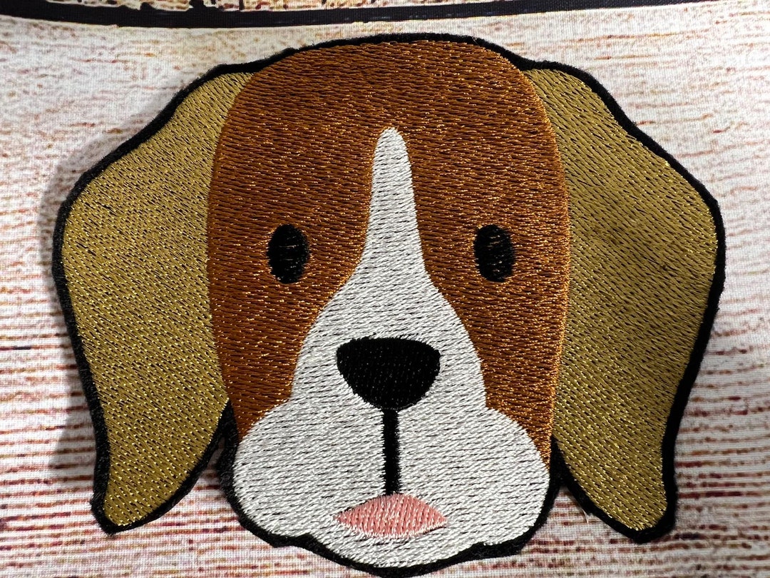 Beagle Dog Patch, Pet Patch, Large Patch, Embroidered Patch ...
